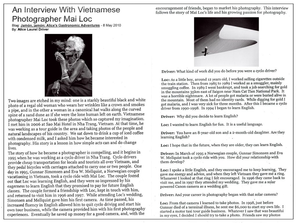 History – Mai Loc’s